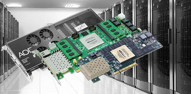 Implementing Ultra Low Latency Data Center Services With Programmable Logic