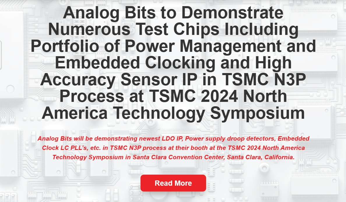 Analog Bits to Demonstrate Numerous Test Chips Including Portfolio of ...